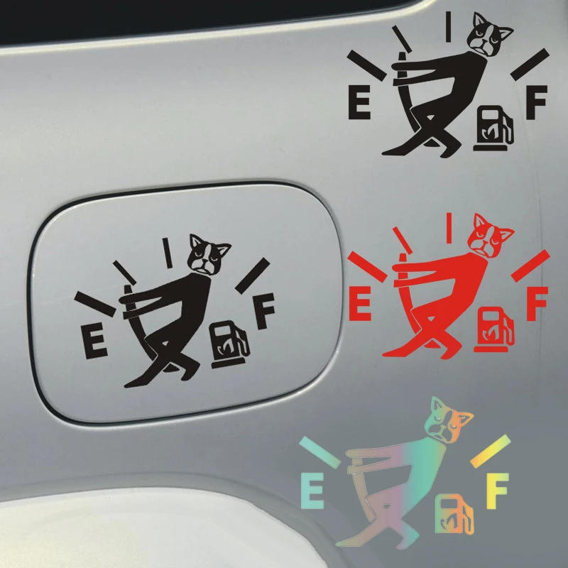 Funny-Dog-Face-Car-Sticker-Pull-Fuel-Tank-Cover-Pointer-Full-Reflective ...