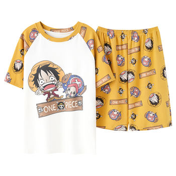 Pijama Set One Piece Luffy Couple Pajamas | One piece Merchandise | Up ...