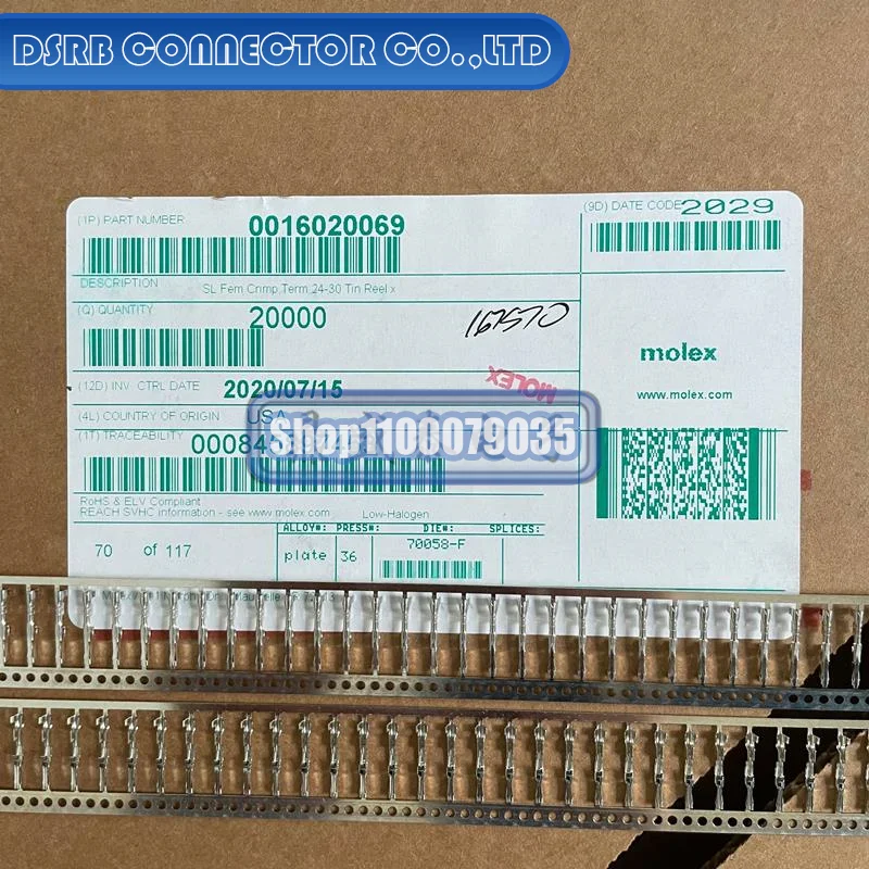 100pcs/lot 1602-0069 16020069 16-02-0069 100% New And Original ...