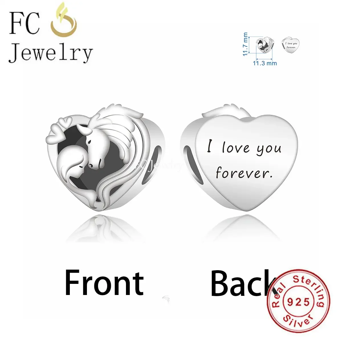 FC-Jewelry-Fit-Original-Charm-Bracelet-925-Silver-I-Love-You-Forever ...
