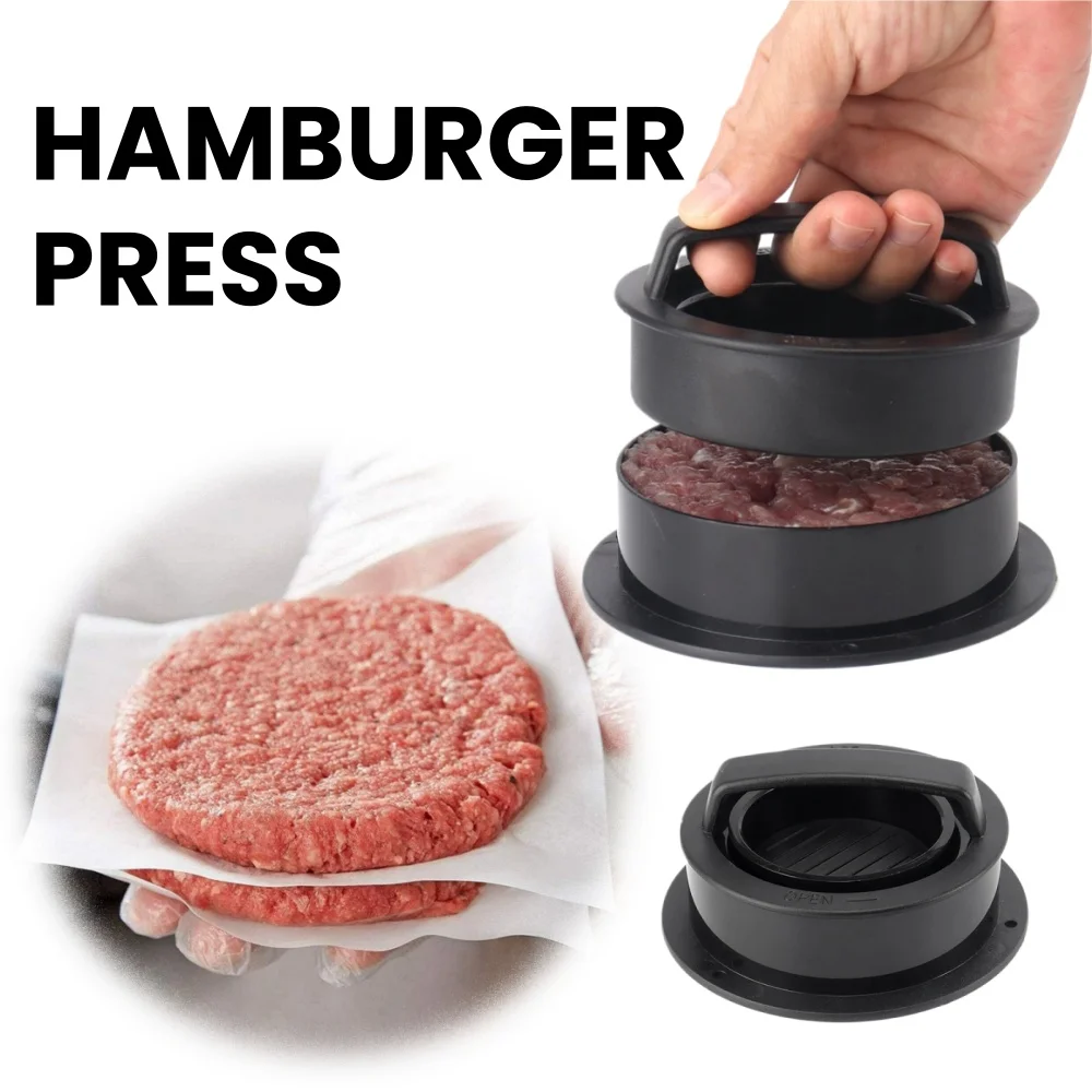 Round Hamburger Burger Press Beef Grill Food-Grade ABS Hamburger Helper ...