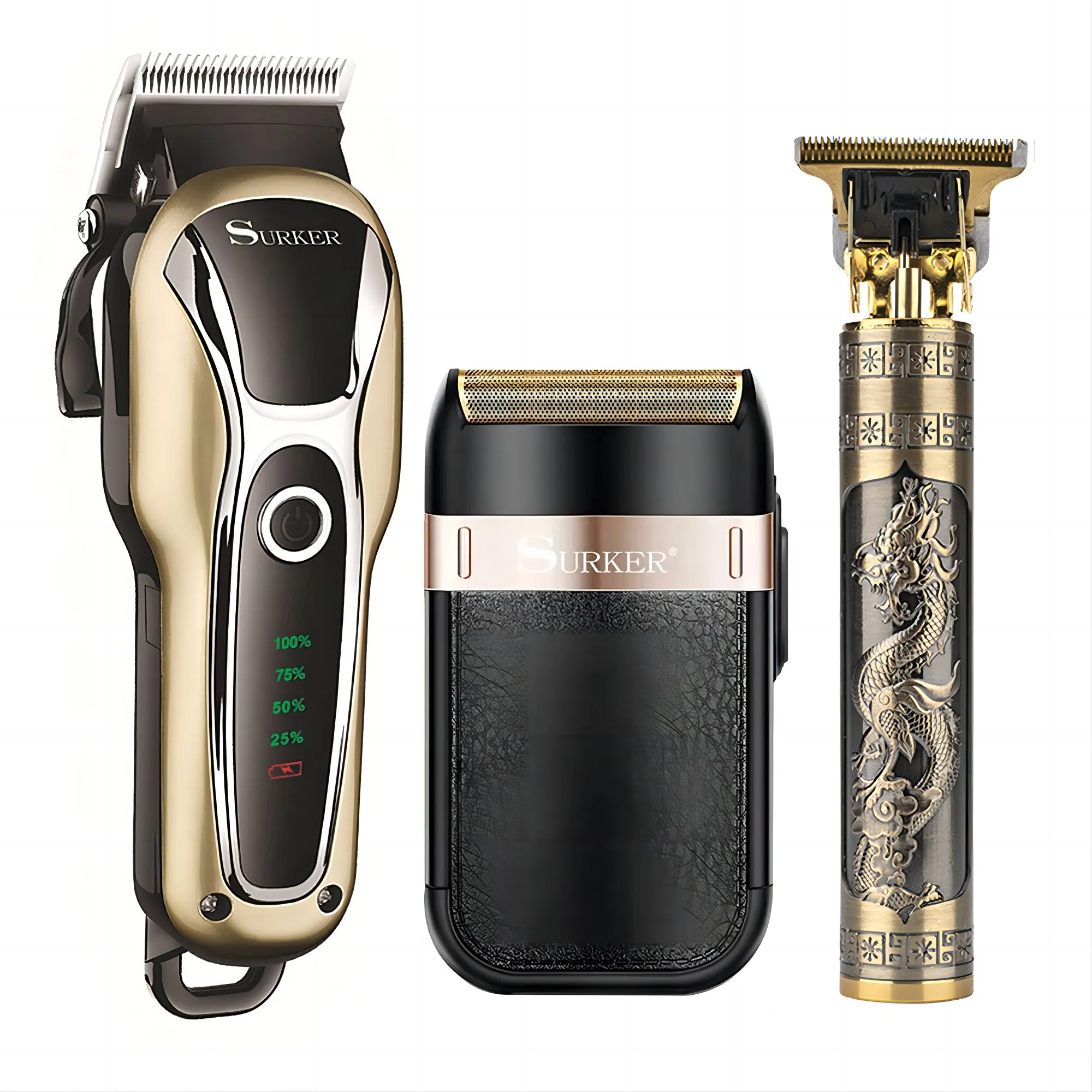 Hair-Clipper-Professional-Barber-Set-Rechargeable-Electric-Hair-Cutting ...