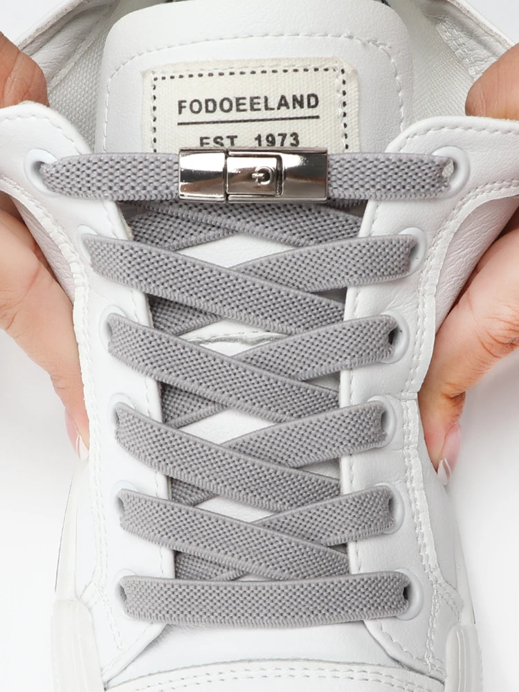 Elastic-No-Tie-Shoe-Laces-Magnetic-Lock-Laces-t-nis-para-crian-a-adulto ...