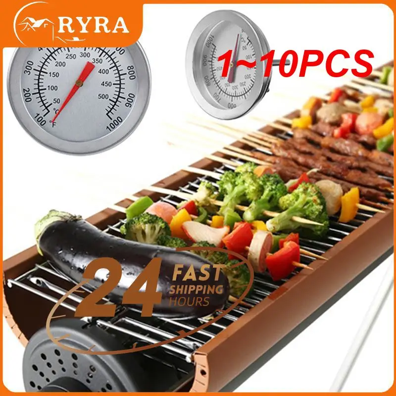 1-10PCS-Stainless-Steel-BBQ-Smoker-Grill-Temperature-Gauge-Barbecue-Thermometer-Cooking-Food ...