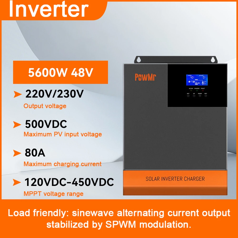 5.6KW Multifunctional Hybrid Inverter M PPT 80A Solar Controller 500VDC ...