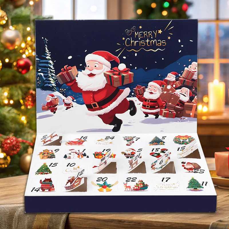 2025 Christmas Advent Calendar Empty Box 24 Days Countdown DIY Fillable ...