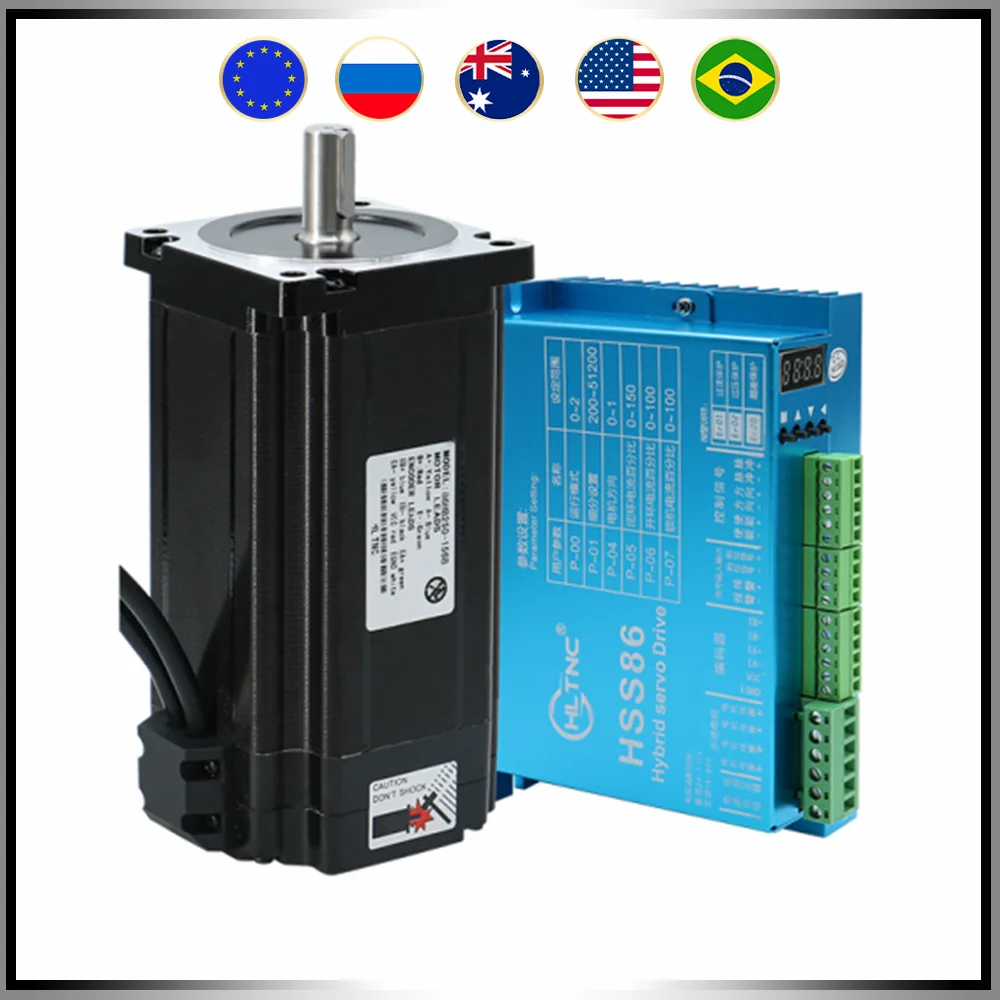 CNC Motor kit Nema34 86*86 Close Loop Stepper Motor 4.5Nm / 8.5Nm ...