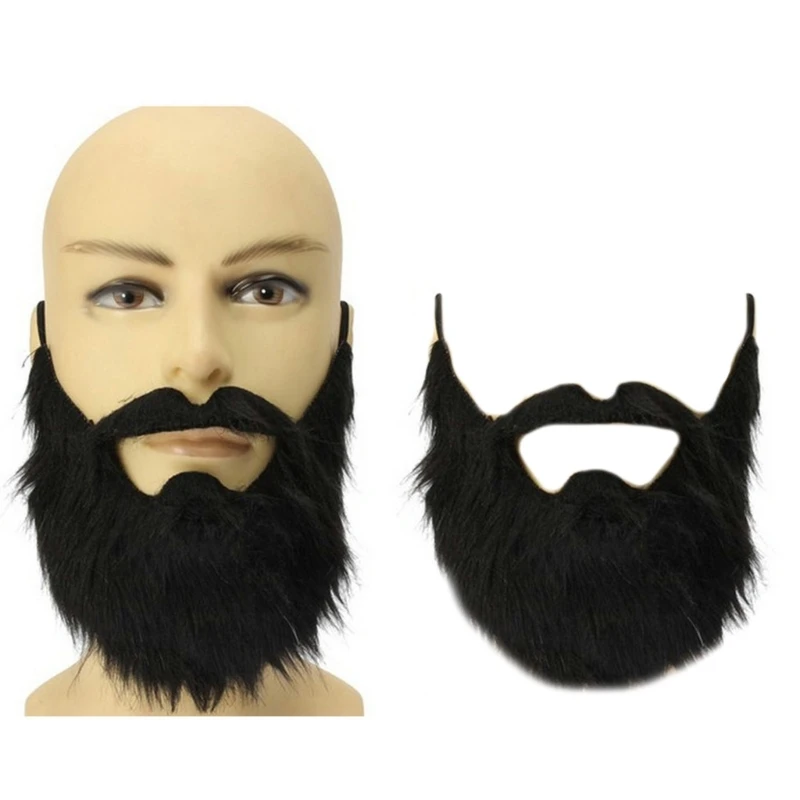Halloween-Fake-Beard-Funny-Fake-Mustaches-Costume-Whiskers-Hair ...