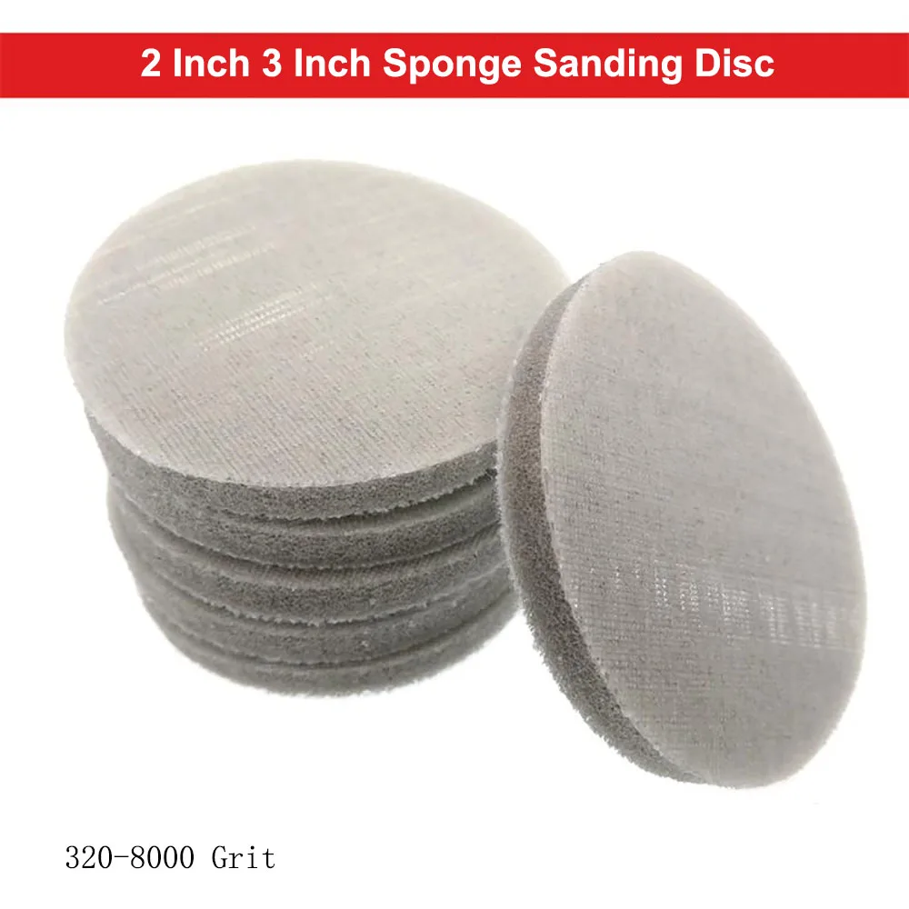 2-Inch-3-Inch-Sponge-Sanding-Disc-Sandpaper-Aluminum-Oxide-Hook-And ...