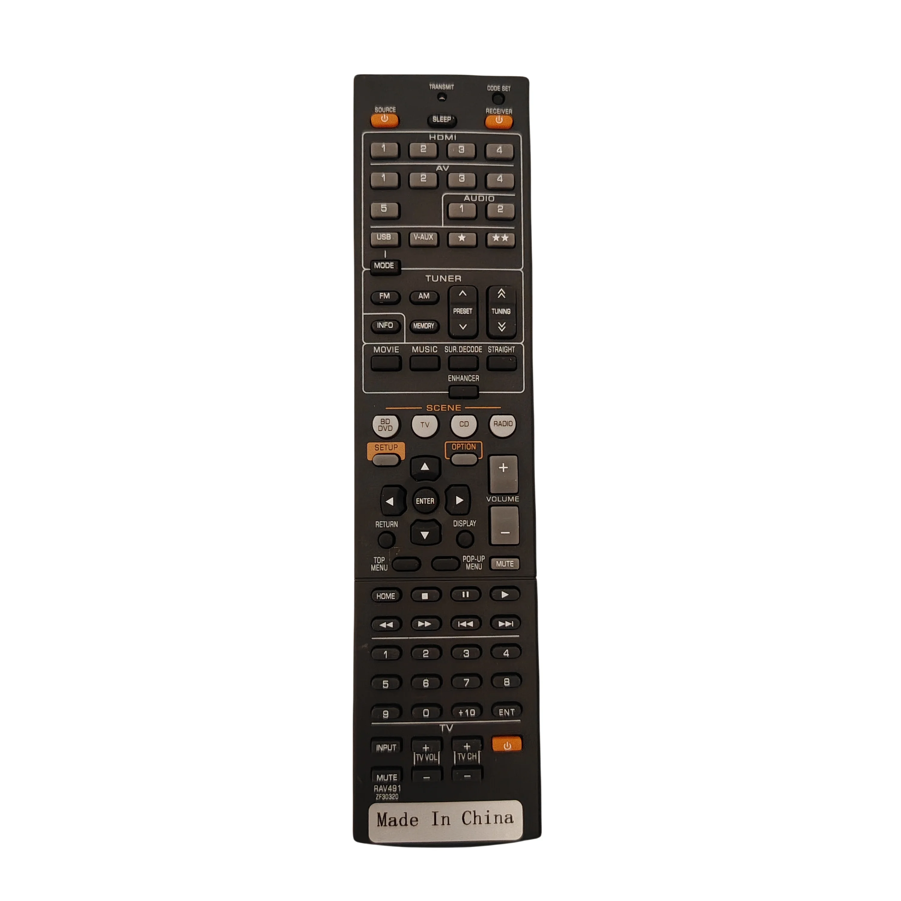 New Remote Control For Yamaha RX-V675 RX-V673 RX-V677 RX-V667 RAV494 ...