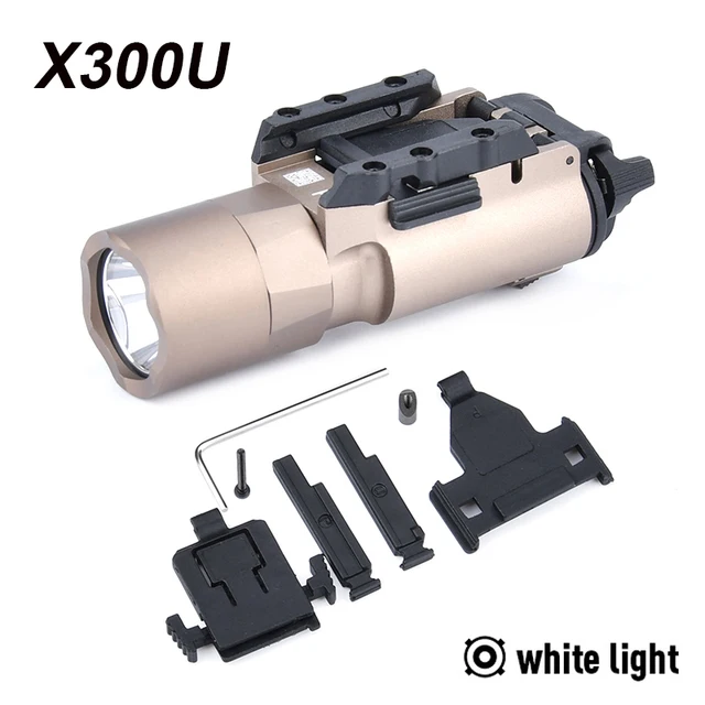 600 Lumens X300U X300 Flashlight Hunting Weapon light Pistol Gun White ...