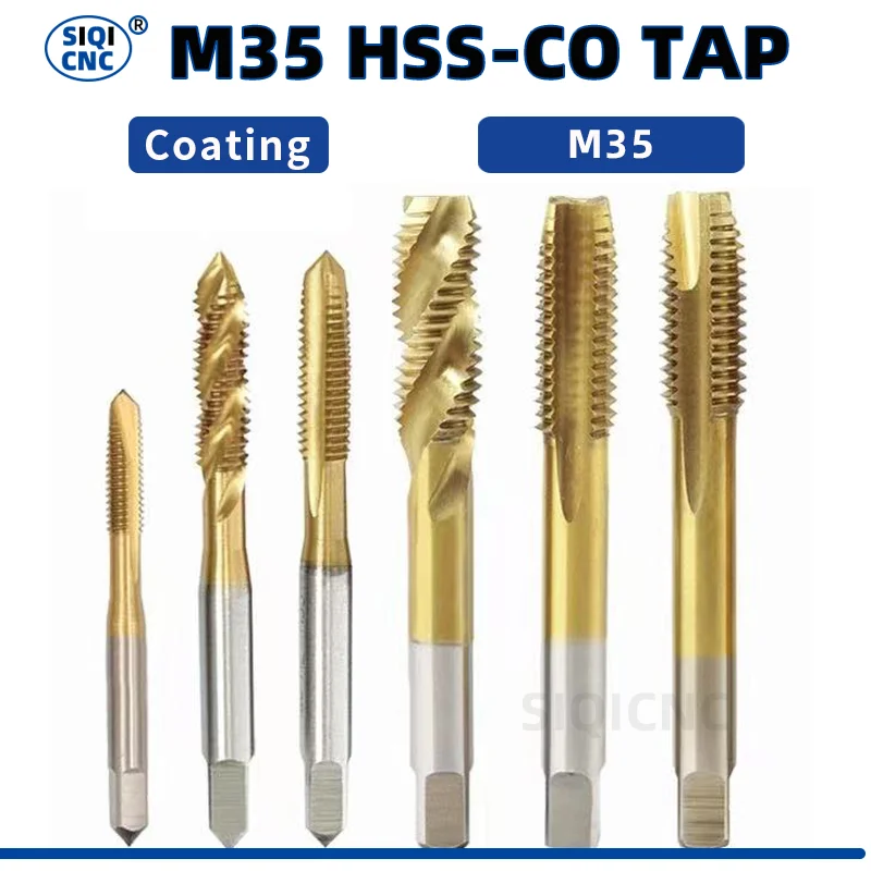 Metric-M35-HSS-Cobalt-Tap-Titanium-Plated-Straight-Spiral-Flute-Machine ...