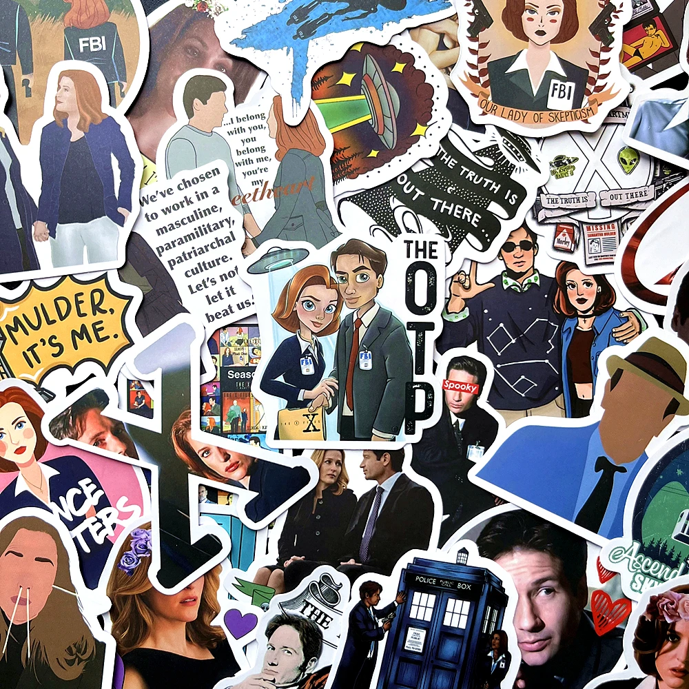 10/50PCS American Classic Crime TV Show The X Files Stickers For DIY ...