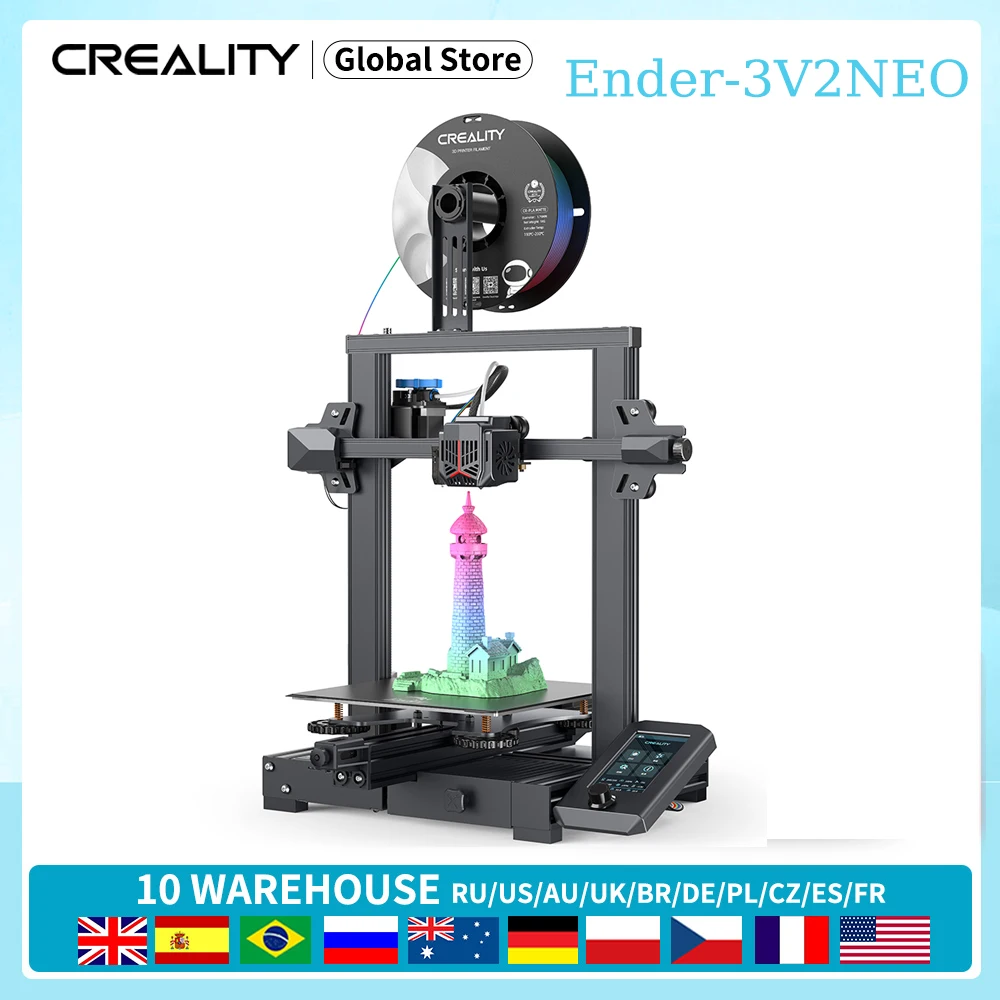 Creality-Ender-3V2-NEO-Upgrade-3D-Printer-with-CR-Touch-Auto-Leveling ...