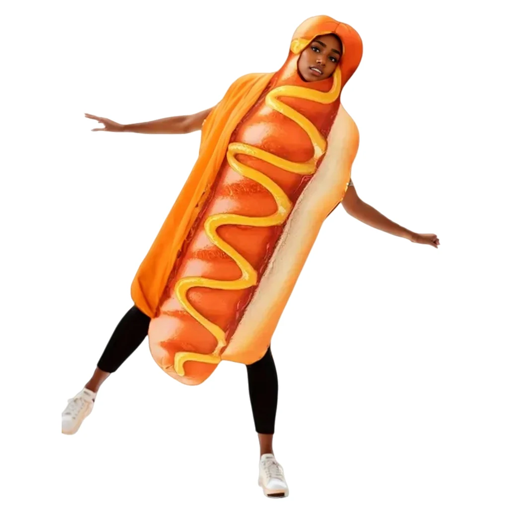 Funny Food Cosplay Halloween Costume Adult Family Fancy Dress Sausage ...