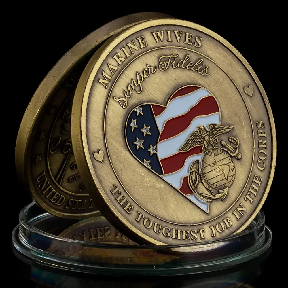 US-Marine-Corps-Challenge-Coins-Marine-Wives-The-Toughest-Job-In-The ...