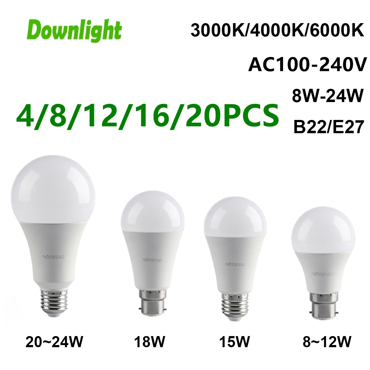 4-20PCS-AC110V-AC220V-Led-energy-conservation-Bulb-Lamps-E27-B22-Light ...