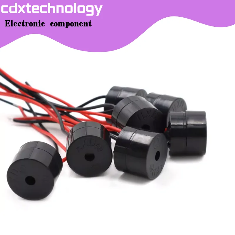 10pcs/lot 12095 Active split electromagnetic buzzer 3V 5V 12V lead 12*9 ...