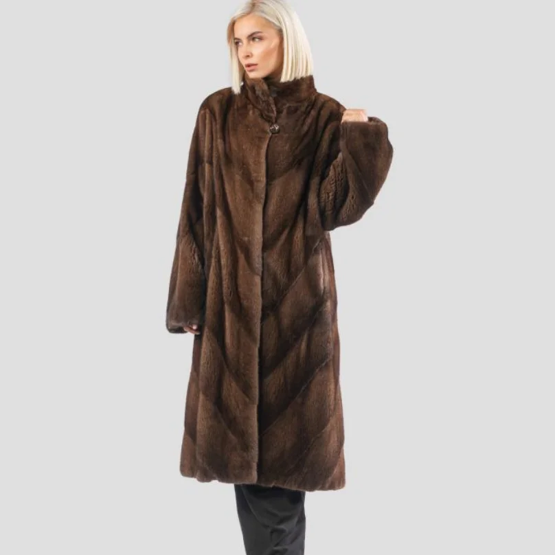 Women-s-Long-Mink-Fur-Coat-100-Genuine-Mink-Fur-Coat-Warm-and ...