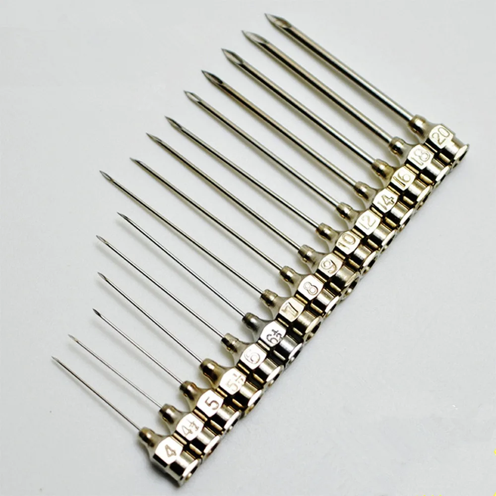 10pcs #4 #4.5 #5 #5.5 #6 To #20 Stainless Steel Veterinary Needle ...