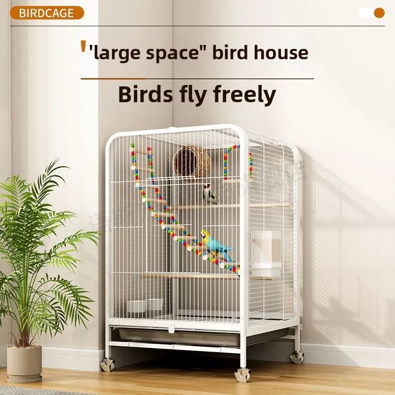 Bird Cage Parrot Whole Household Large New Villa Bird Cage Large Ferret ...