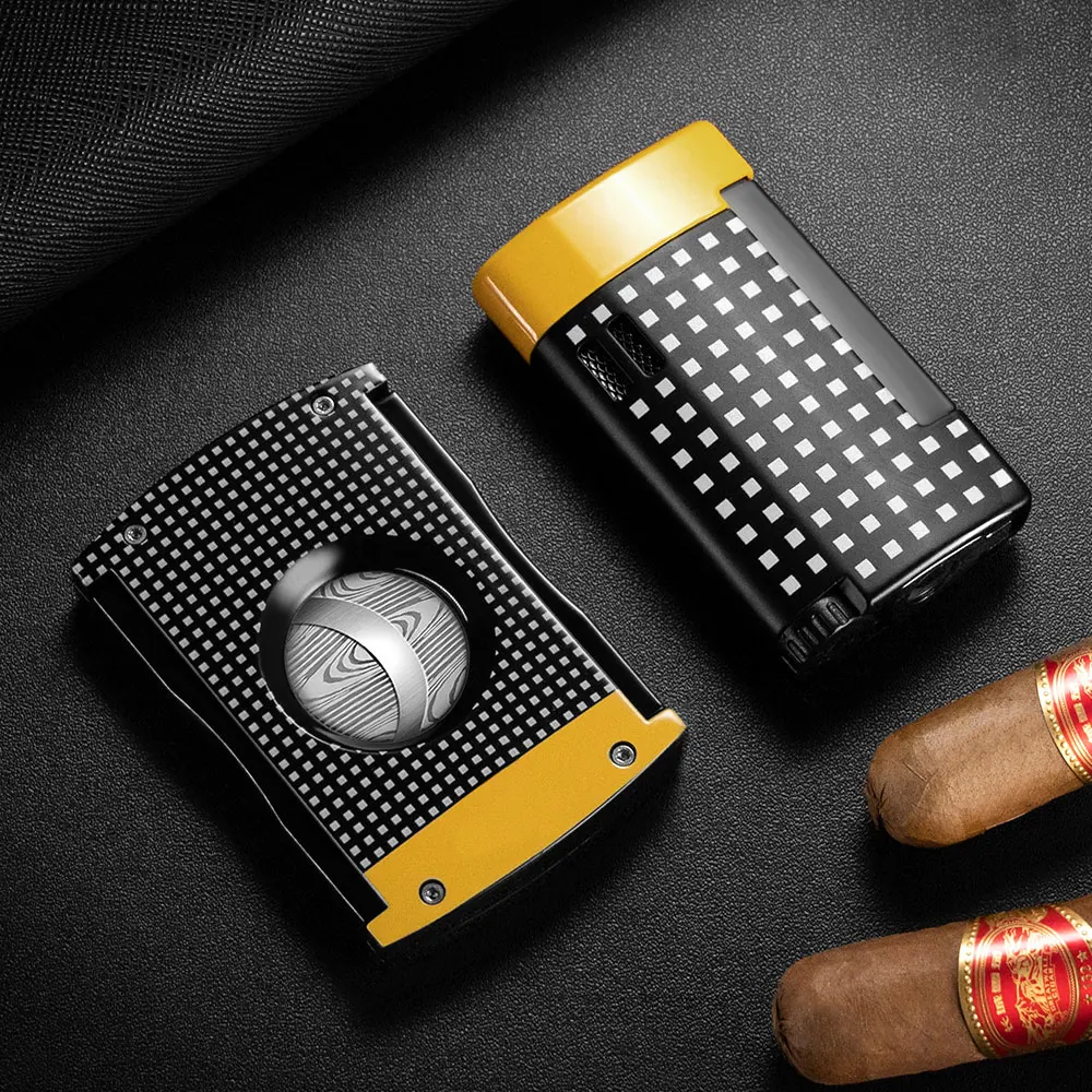 Cigar-Lighter-Set-with-Punch-Cigar-Cutter-with-Gift-Box-Multifunctional ...