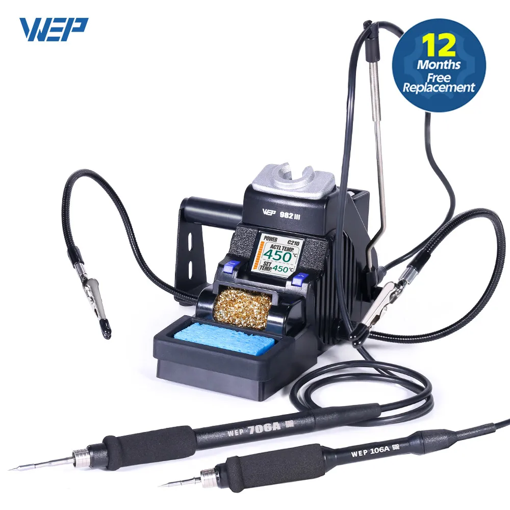 WEP-982-III-Precision-Soldering-Station-Soldering-Iron-Tip-C115-C210 ...