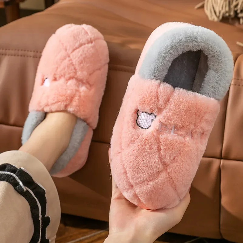 Cotton-Slippers-for-Women-to-Wear-Indoors-in-Winter-with-Thick-Wrapped ...