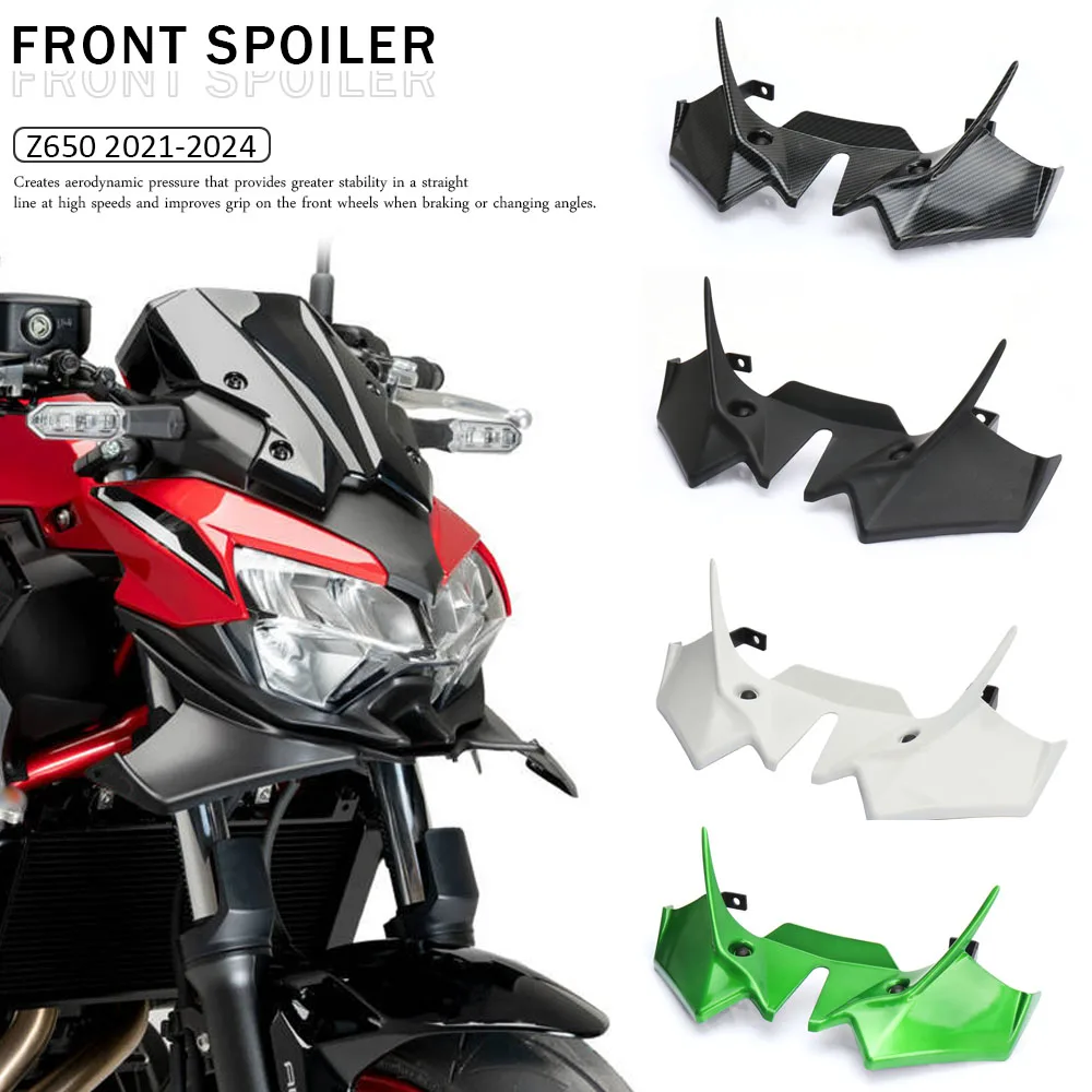 New Motorcycle Front Spoiler Fairing Winglet Aerodynamic Wing Cover ...