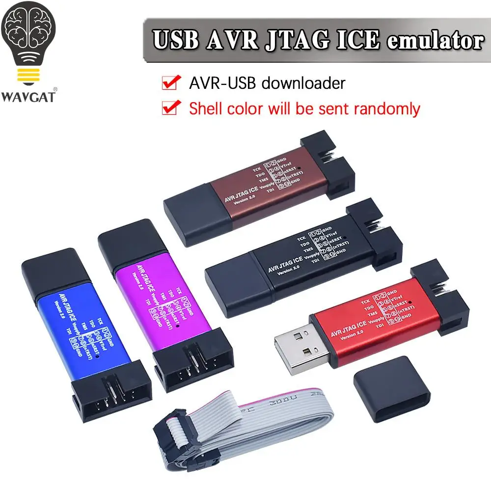 Wavgat Usb Avr Jtag Ice Emulator Avr-usb Downloader Download Line Metal Shell - Integrated ...