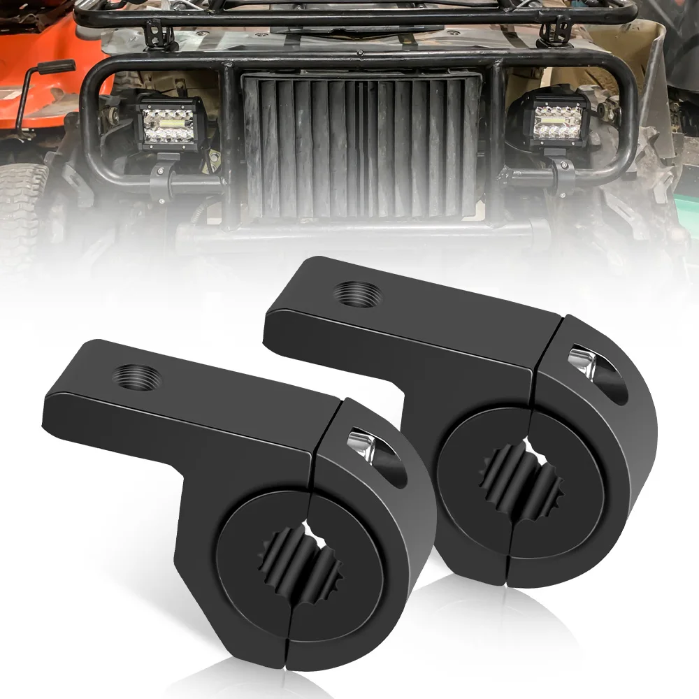 Hot Bull Bar Mount Bracket Fog Driving Light Spotlight Universal Clamp ...
