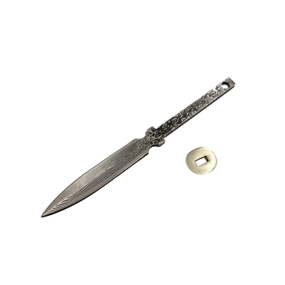 Swayboo Tea Knife Parts Tea Needle Damascus Steel Fix Blade Knife Small ...