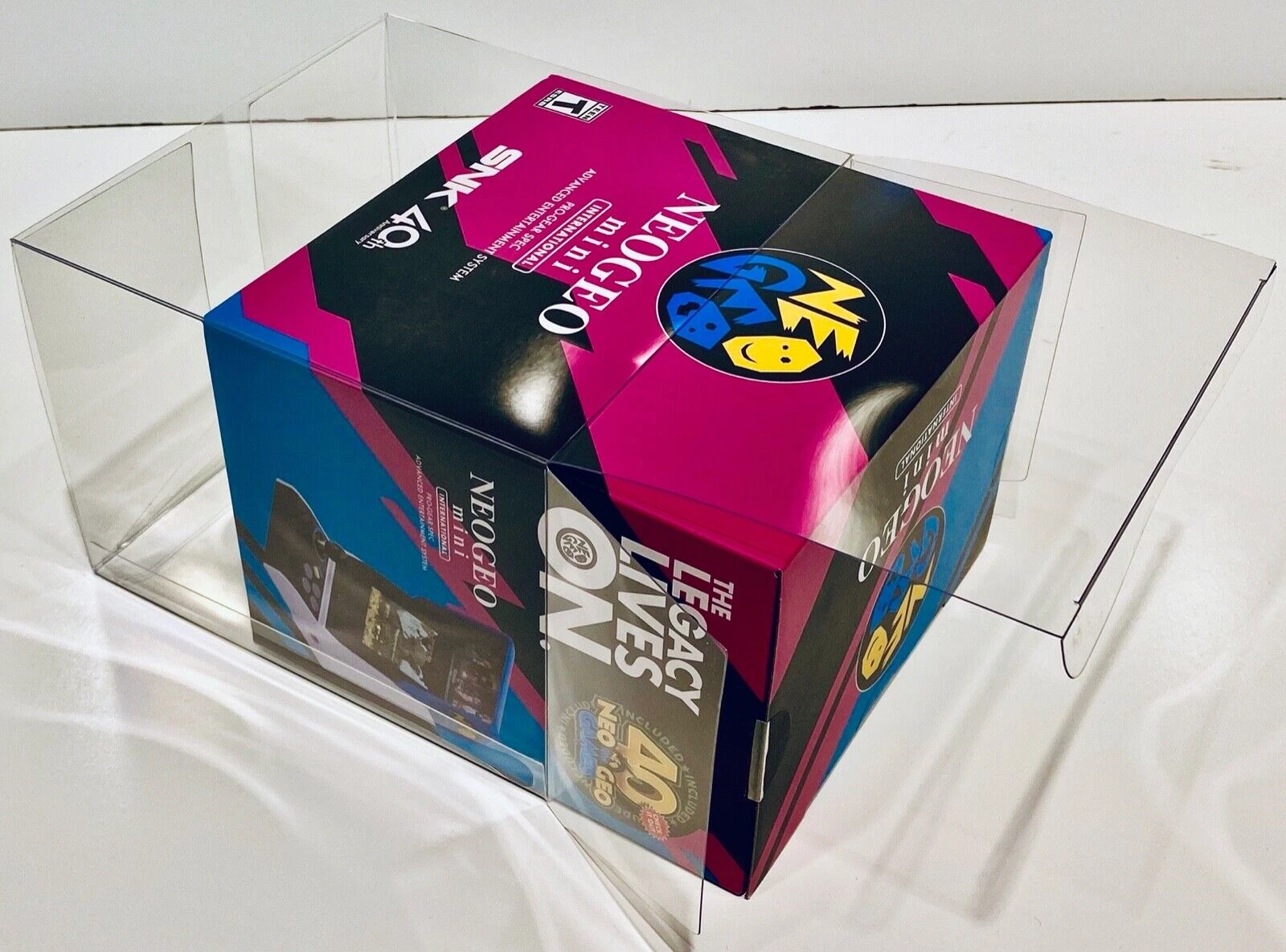 1 Box Protector For NEO GEO MINI (INTERNATIONAL) Console! Clear Display ...