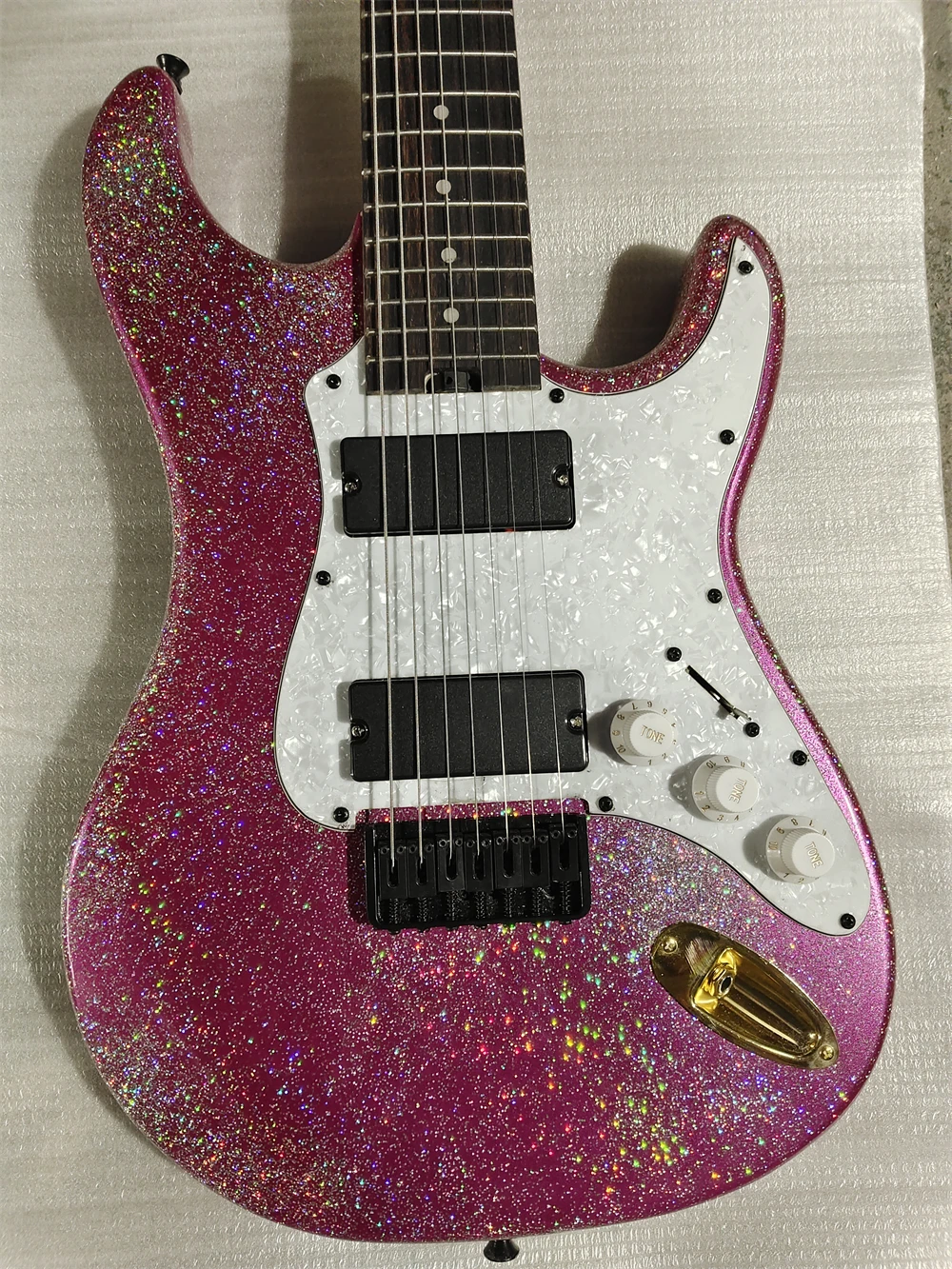 New-electric-guitar-with-7-strings-ESP-large-particle-basswood-body-and ...