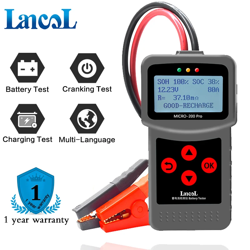 Lancol-Micro200-Pro-Car-Battery-Tester-12V-40-2000CCA-Lead-Acid-Battery ...