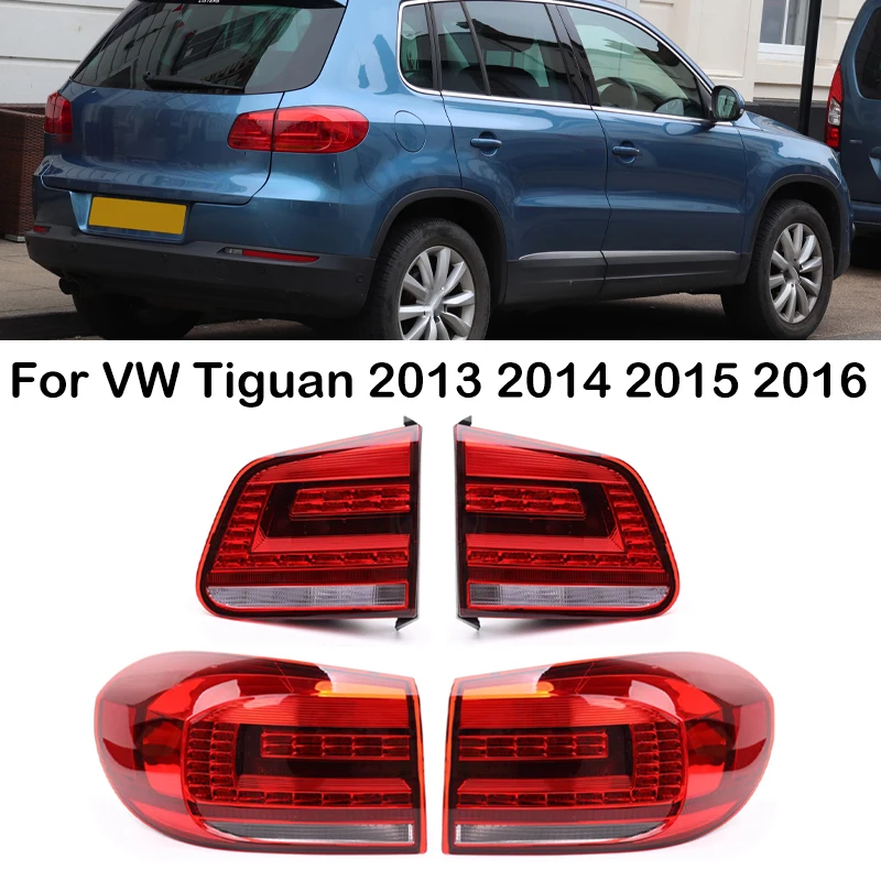 For-Volkswagen-VW-Tiguan-2013-2014-2015-2016-LED-Car-Rear-Bumper-Tail ...