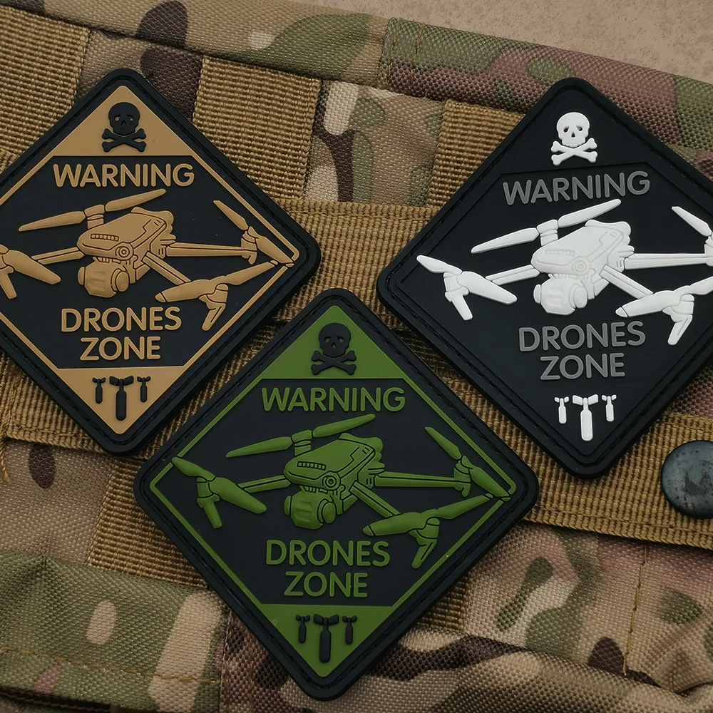 Drone Logos: The Ultimate Guide to PVC Warning Patches for Drones Zones ...