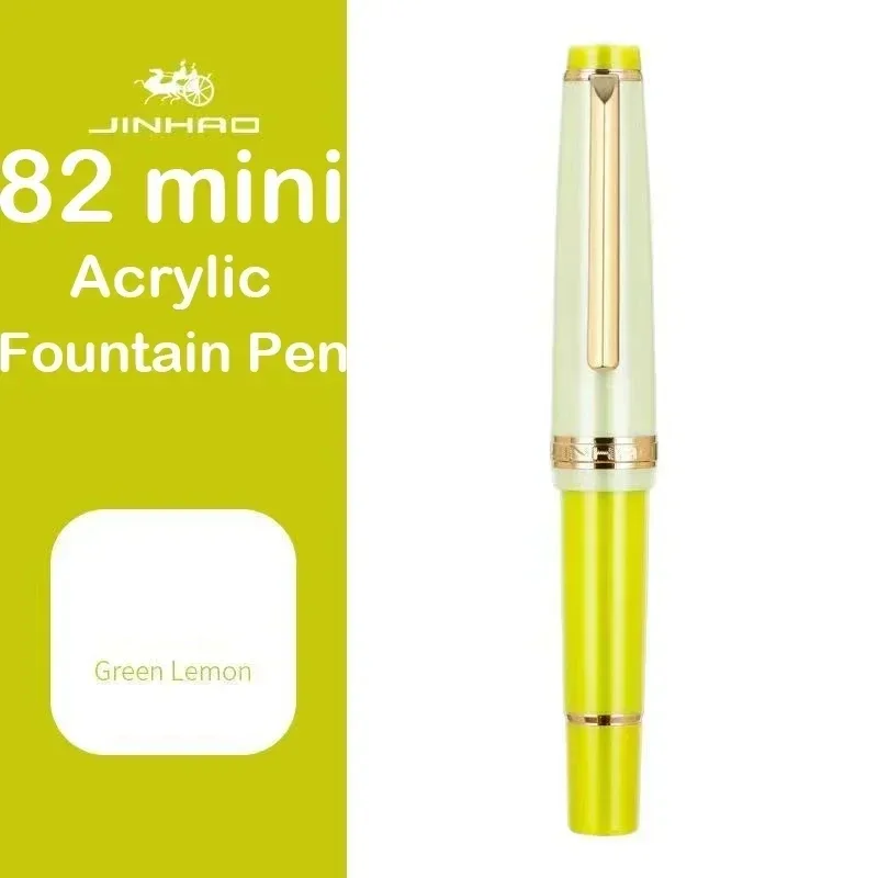 JinHao 82 MINI Fountain Pen Color Match Acrylic Pen Spin EF F M Nib ...