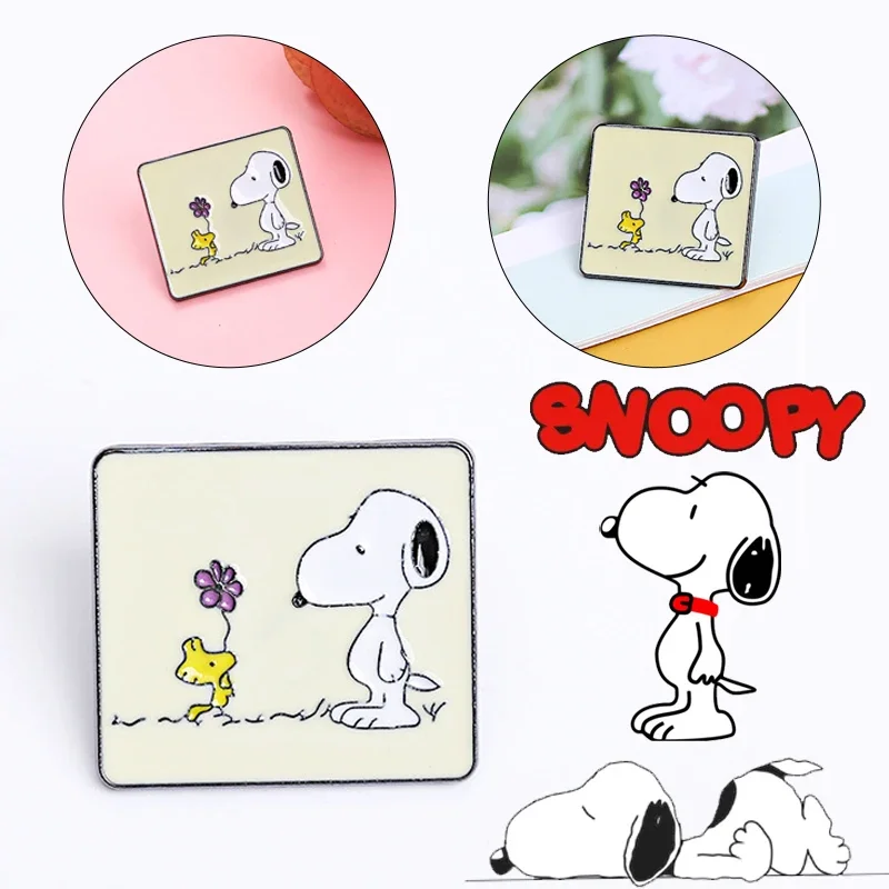 Snoopy-cartoon-Metal-Enamel-Brooch-Children-s-Backpack-Decoration ...