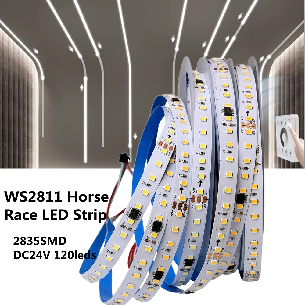 WS2811 LED Strip 2835 SMD Chasing Light Running Water LED Strip Pixel ...