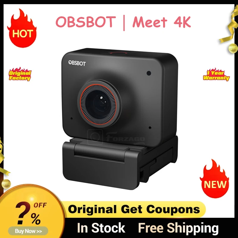 Obsbot Meet 4k Ai Powered Ptz Webcam 1080p Full Hd Video Conferencing ...