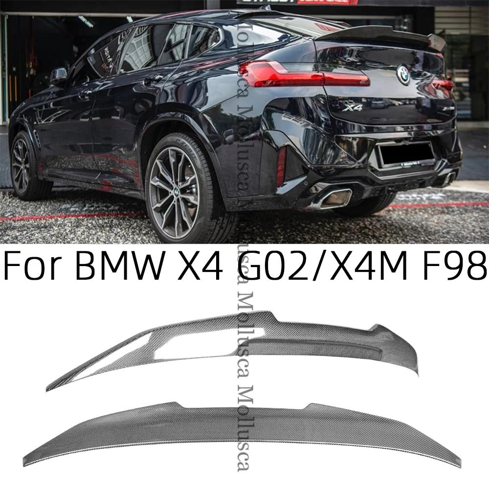 For-BMW-X4-G02-X4M-F98-PSM-Style-Carbon-fiber-Rear-Spoiler-Trunk-wing ...