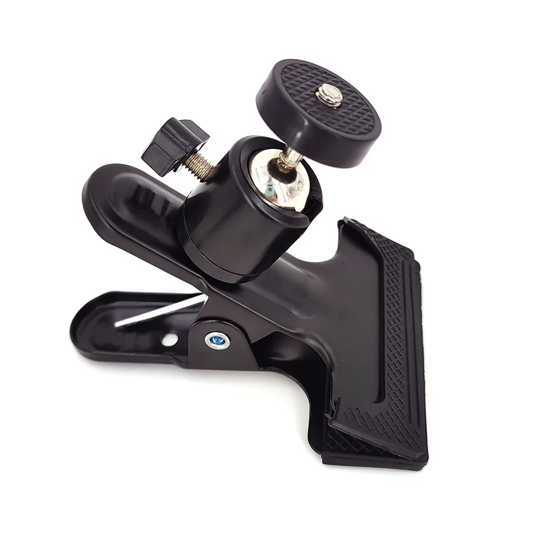 Camera Clip Clamp Flash Holder Mount with 360 Swivel Photography Ball ...