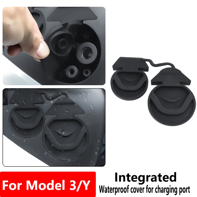 Suitable-for-Tesla-charging-port-waterproof-cover-Mode3-Y-integrated ...