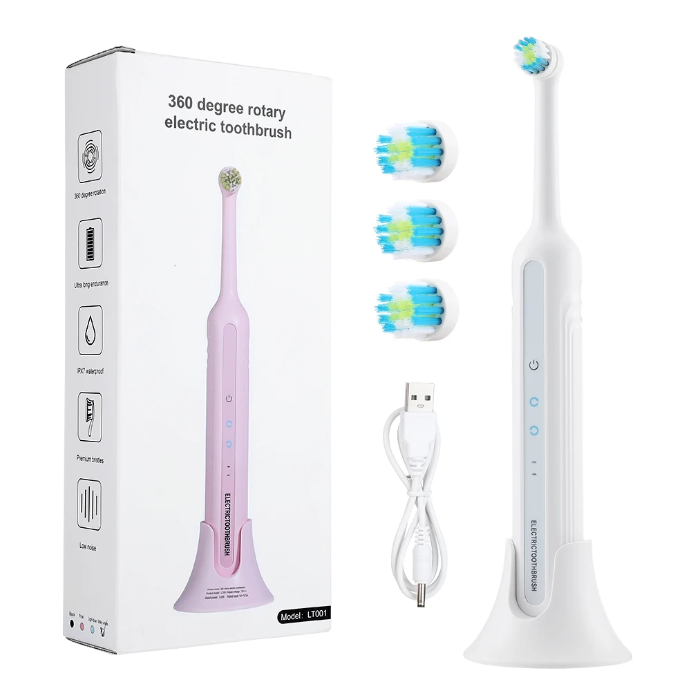 Electric-Rotary-Toothbrush-360-Rotation-Rechargeable-Tooth-Brush ...