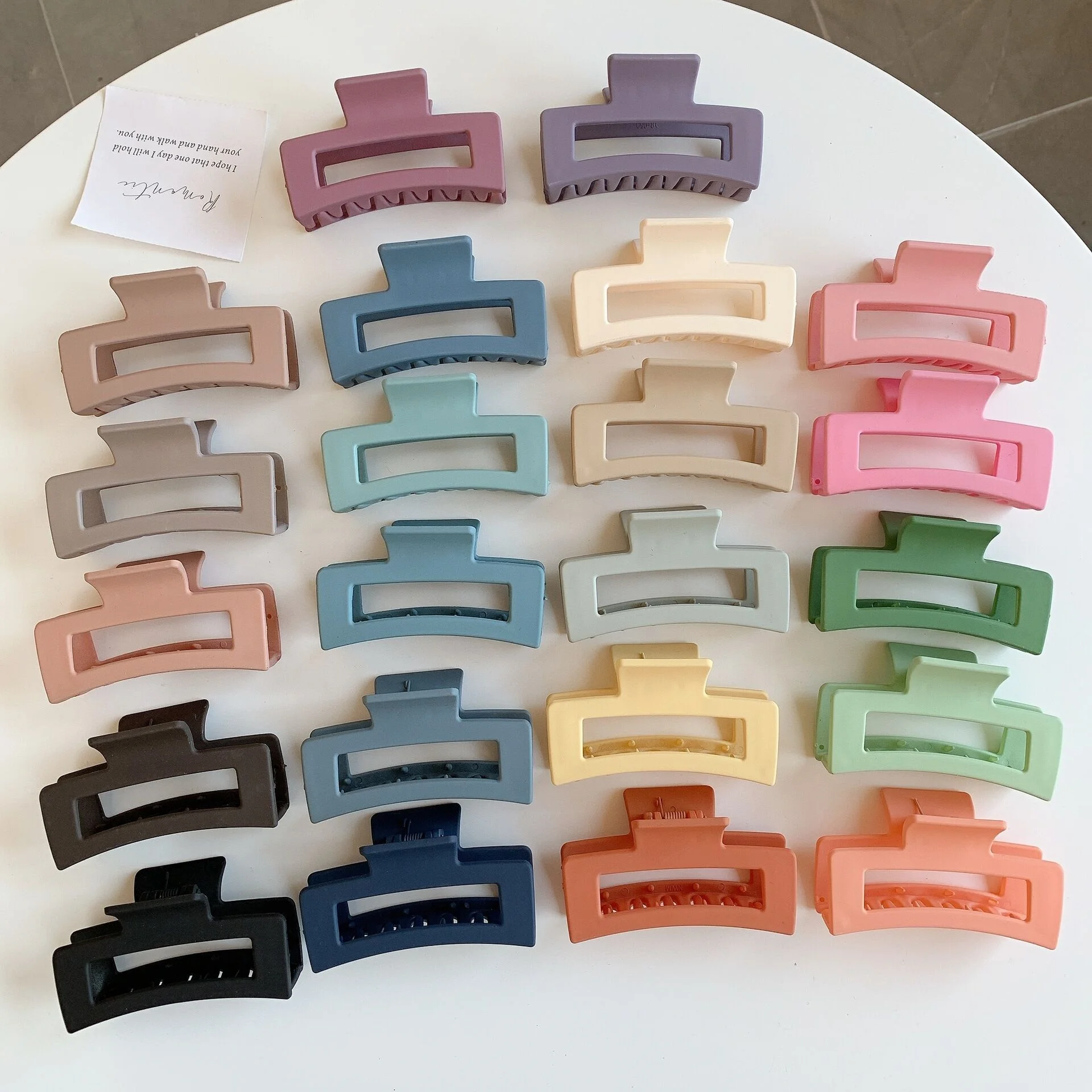 Seamless-Spray-Paint-Frosted-Ps-Material-Hair-Clip-Long-Rectangular ...
