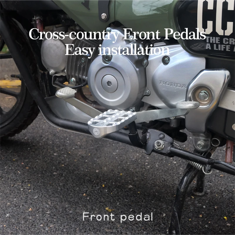 Foot-Pegs-Fit-For-JA60-Honda-CC110-Front-Pedals-Vintage-Non-slip ...