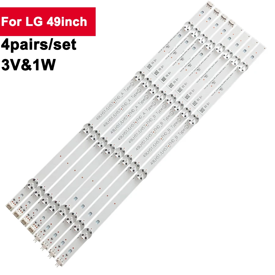 4Pairs-Set-3V-1W-TV-Led-Backlight-Strip-For-LG-49LH51-SSC-49inch-FHD-A ...