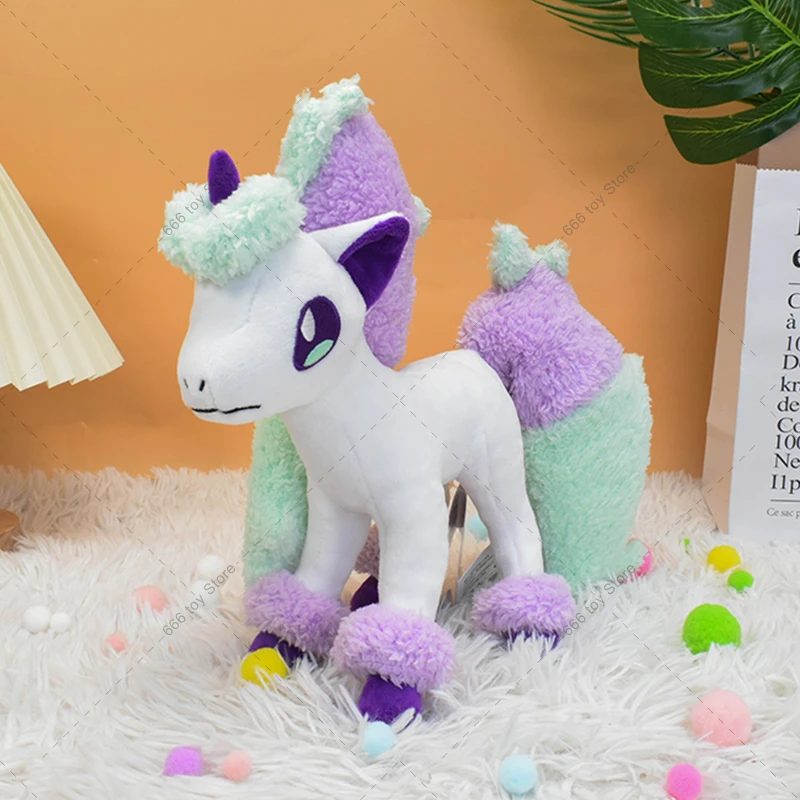 27CM-Pokemon-Plush-Standing-Galarian-Ponyta-Animal-Stuffed-Toy-Cartoon ...
