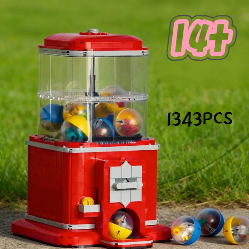 New 1343PCS Ideas Minifigure Vending Machine Puzzle Model With Dolls ...